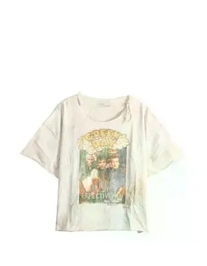 SAITOS Green Day Raw-cut T-shirt
