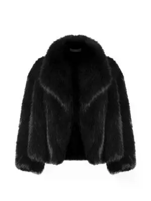 NINEMINUTES The Marylin 25 Faux-fur Jacket - Black