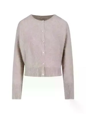 Almada Label Button-up Cashmere Cardigan - Neutrals