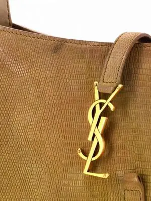 Saint Laurent Le 5 A 7 Hobo Lizard Embossed Nubuck Small Shoulder Bag