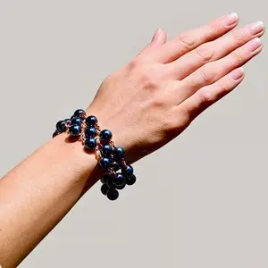 REJECTED HEARTS CLUB Celeste Hematite 3-layer Bracelet