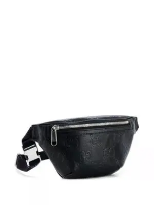 Gucci Gg Embossed Perforated Leather Small Belt Bag