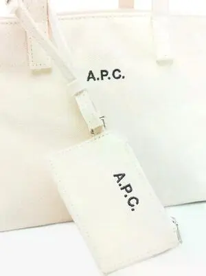 A.p.c. Small Le Drummer Logo-print Tote Bag - Neutrals