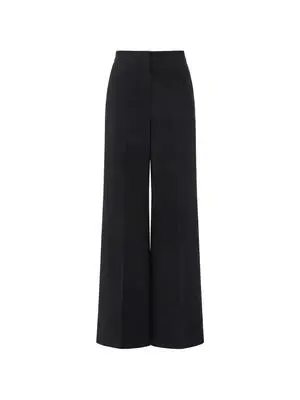 GEMY MAALOUF High-waisted Wide-leg Trousers - Black