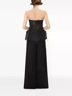 GEMY MAALOUF High-waisted Wide-leg Trousers