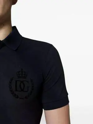 Dolce & Gabbana Embroidered-logo Cotton Polo Shirt