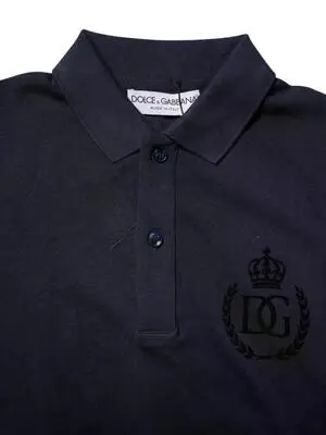 Dolce & Gabbana Embroidered-logo Cotton Polo Shirt