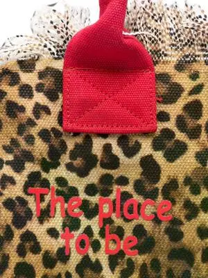 MC2 SAINT BARTH Leopard-print Frayed Tote Bag