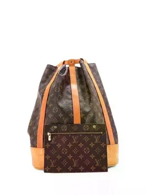 LOUIS VUITTON Randonnee Monogram Canvas Pm Backpack - Brown