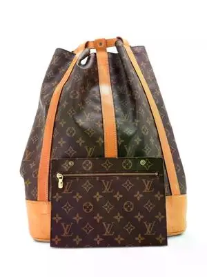 LOUIS VUITTON Randonnee Monogram Canvas Pm Backpack - Brown