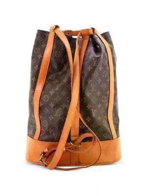 LOUIS VUITTON Randonnee Monogram Canvas Pm Backpack - Brown
