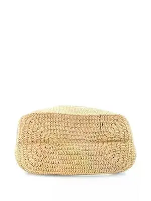 Saint Laurent Classic Crochet Raffia Hobo Bag