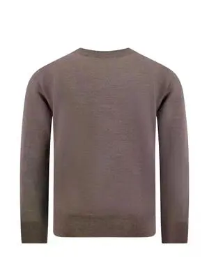 Paul & Shark Suede-panel Crew-neck Sweater