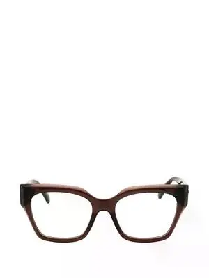 FERRAGAMO Rectangle-frame Glasses - Brown