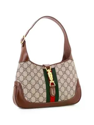 Gucci Jackie 1961 Gg Coated Canvas Small Hobo Bag