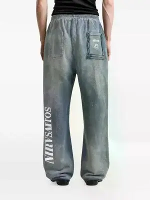 SAITOS Nirva Washed-effect Track Pants