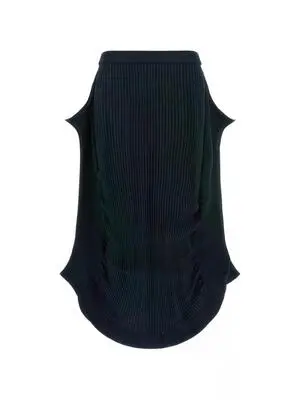Issey Miyake Prance Ribbed-knit Midi Skirt - Blue