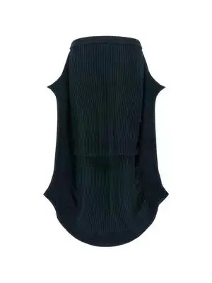 Issey Miyake Prance Ribbed-knit Midi Skirt