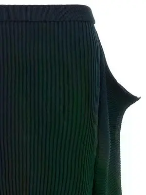 Issey Miyake Prance Ribbed-knit Midi Skirt