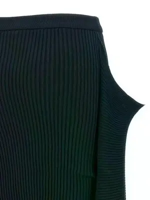 Issey Miyake Prance Ribbed-knit Midi Skirt