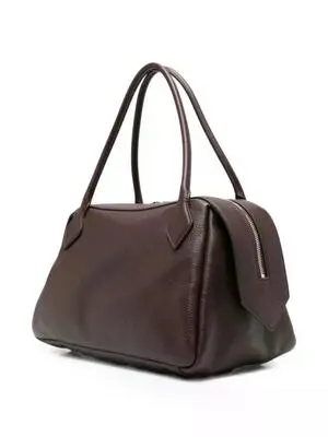 MINOBOSSI Medium Grained Leather Tote Bag