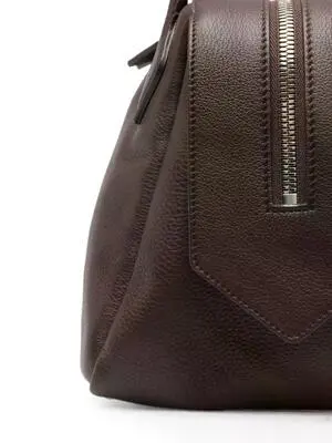 MINOBOSSI Medium Grained Leather Tote Bag