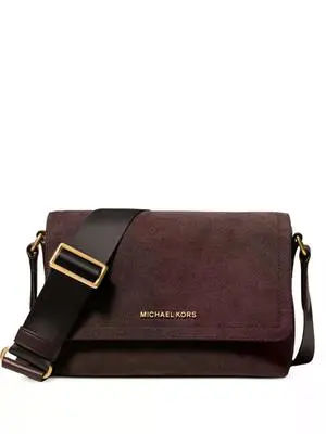 Michael Kors Hudson Mini Suede Messenger Bag - Brown