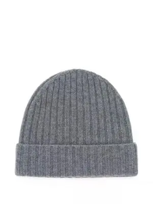 Boggi Milano Beanie In Cashmere - Grey