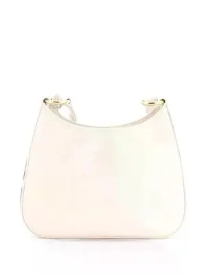 Miu Miu Flower Motif Leather Hobo Bag