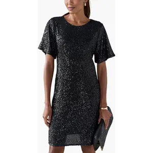 LASCANA Sequin T-shirt Dress