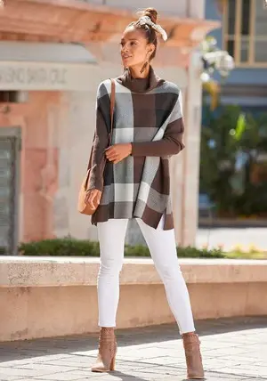 LASCANA Checked Oversized Sweater