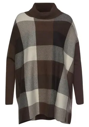 LASCANA Checked Oversized Sweater