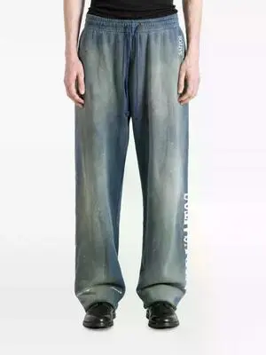 SAITOS Nirva Washed-effect Track Pants