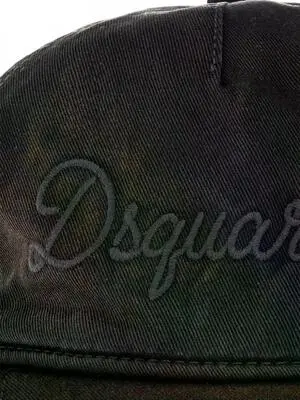 Dsquared2 Logo-embroidered Distressed Baseball Cap