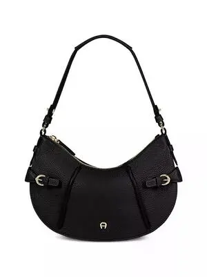 AIGNER Small Cavallo Buckle-detail Shoulder Bag - Black