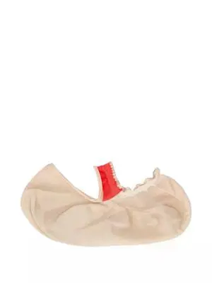 ANTIPAST Neon-strap Ballerina Socks - Neutrals