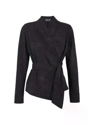 CORTANA Tiempo Wrap-waist Jacket - Black