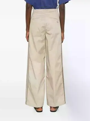 Adidas Logo-embroidered Side-stripe Trousers