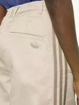 Adidas Logo-embroidered Side-stripe Trousers