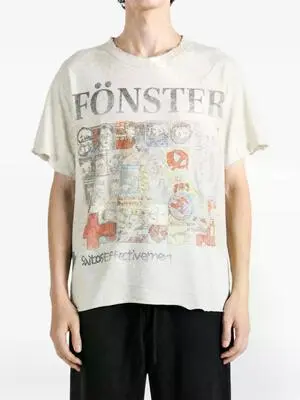 SAITOS Fonster Raw-cut T-shirt - Grey