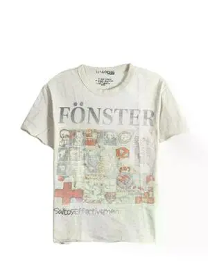 SAITOS Fonster Raw-cut T-shirt - Grey