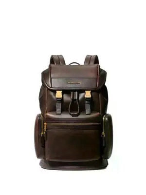 Michael Kors Hudson Burnished Leather Backpack - Brown