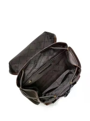 Michael Kors Hudson Burnished Leather Backpack