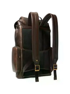 Michael Kors Hudson Burnished Leather Backpack