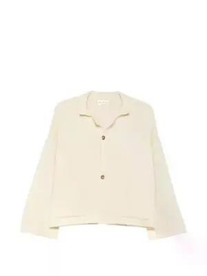 MA'RY'YA Button-up Wide-sleeve Cardigan - Neutrals