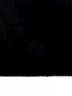 Moncler Logo-patch Ribbed-knit Beanie Hat