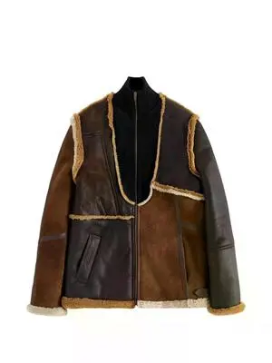 MAISON MARGIELA Lamb Fur Jacket - Brown