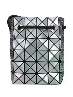 Issey Miyake Geometric-panel Bucket Bag - Silver