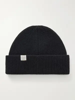 TOTEME Cashmere Ribbed Beanie - Black