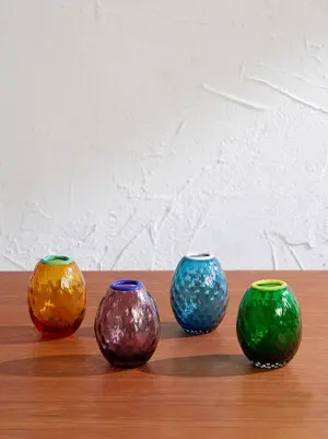 La DoubleJ Baby Eggs Set Of Four Murano Glass Vases